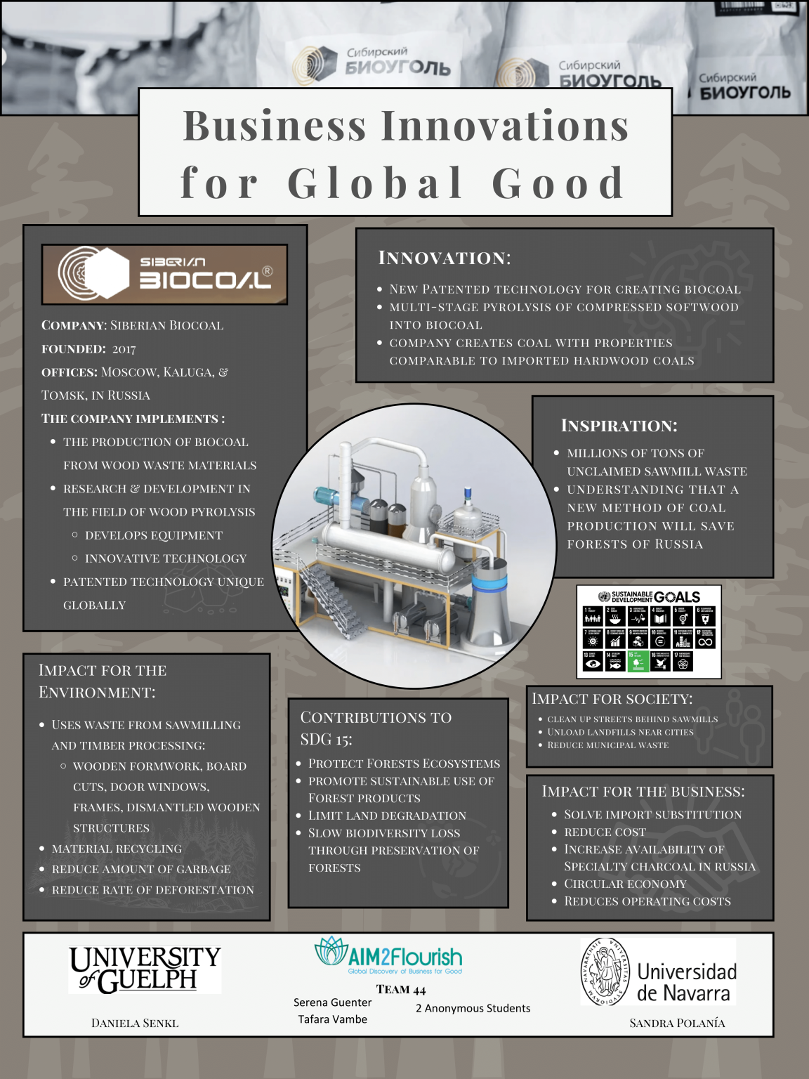 SDG 15 – Life on Land – Team 44 – Student Reflections on Innovations and the SDGs: a COIL 2024 ...